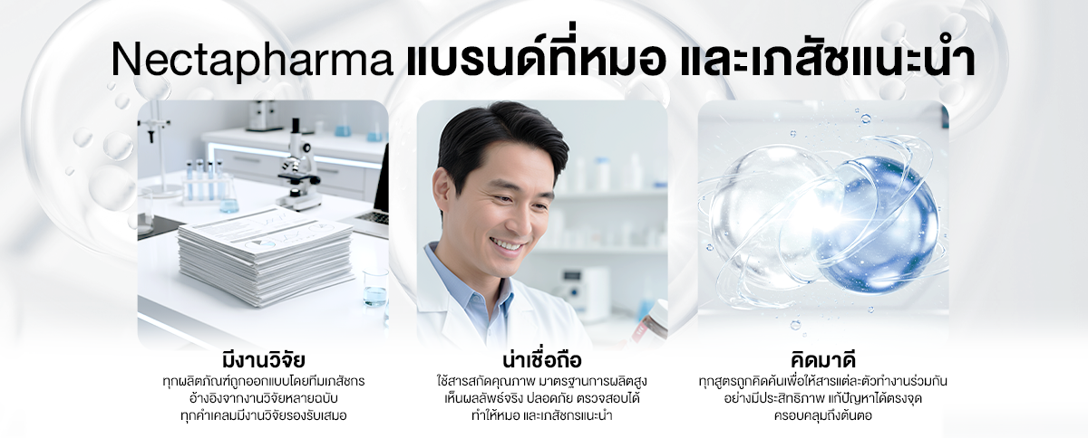 Nectapharma - ผลิตภัณฑ์สุขภาพ ที่มีงานวิจัยรองรับ
